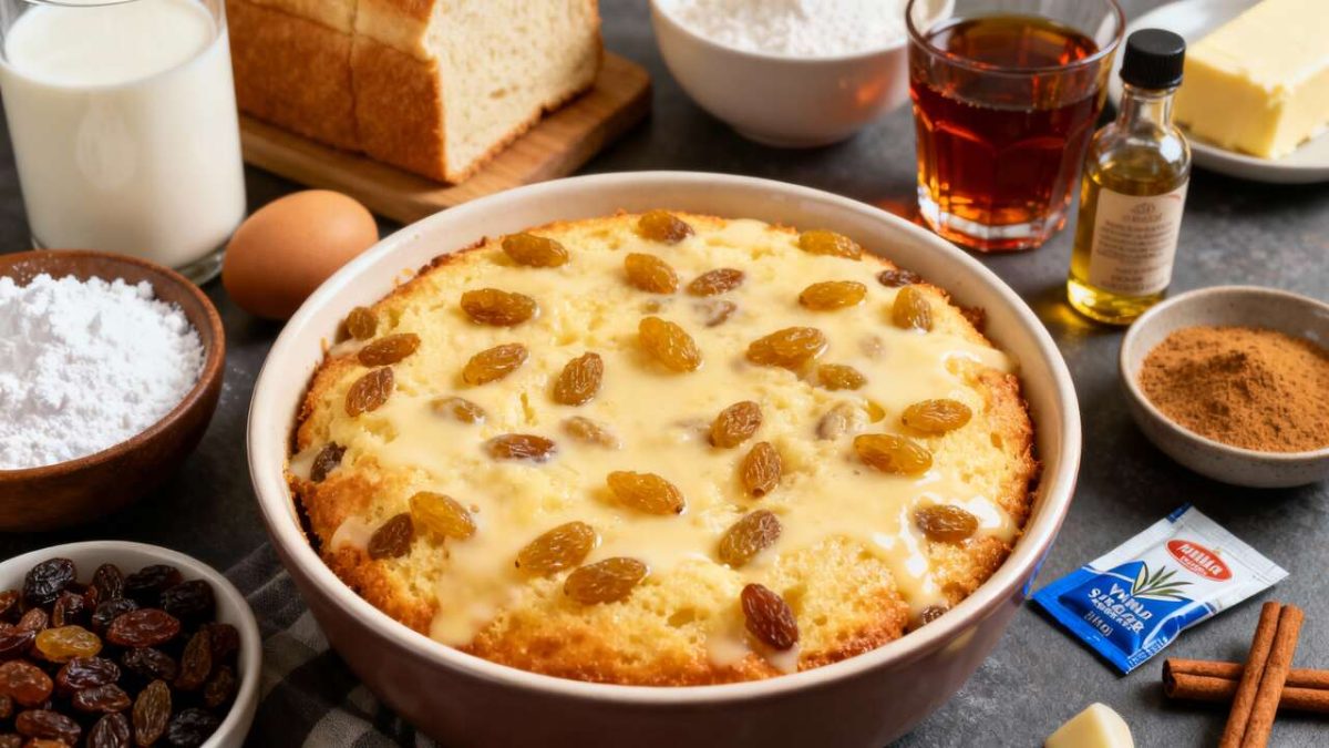 Pudding facile aux raisins : la recette gourmande
