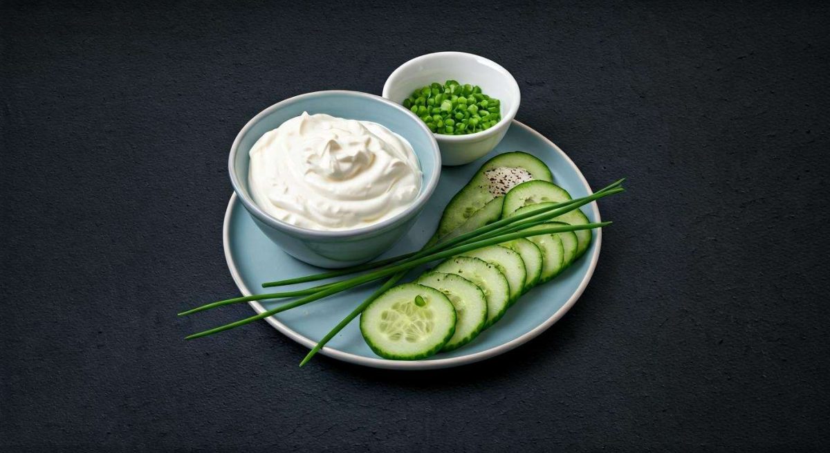 Concombre à la crème fraîche et ciboulette : recette facile et rapide