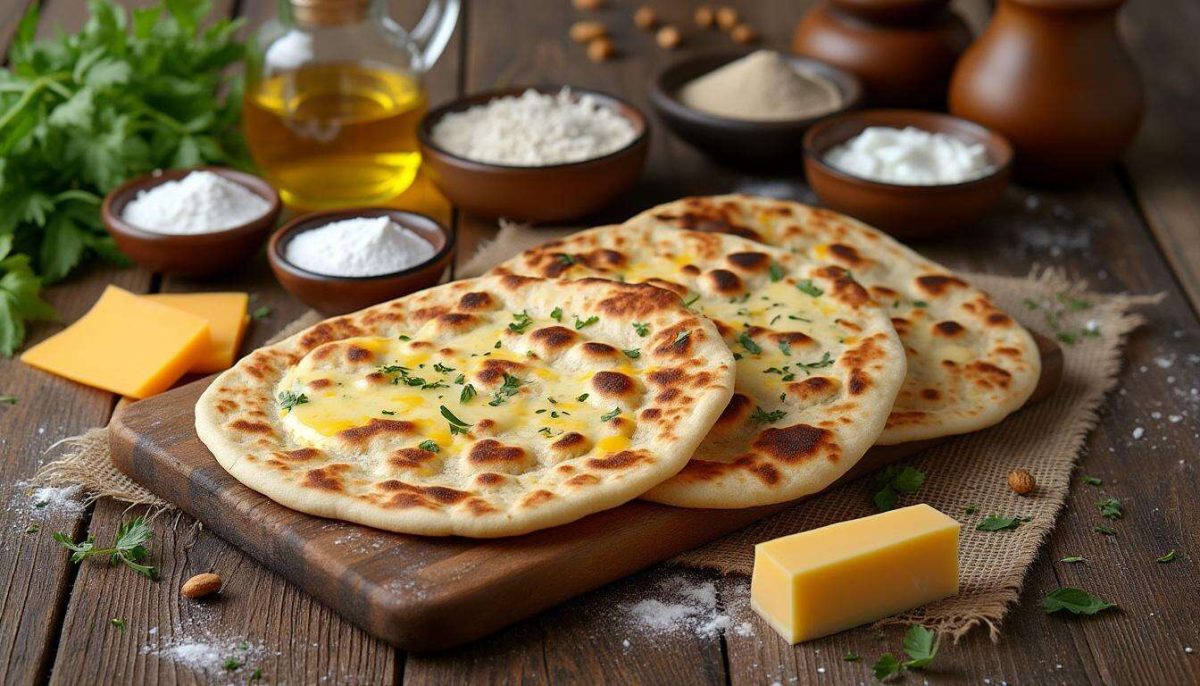Ces cheese naans maison faciles et rapides sont une surprise gourmande ...